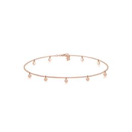 Elli Collier »Choker Plättchen Coins Matt 925 Silber« Rosegold 36 Trendige Choker Kette für Frauen