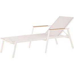 Best Gartenliege »Paros« moderne und luxe Sonnenliege sand Obermaterial: 100% Polyethylen