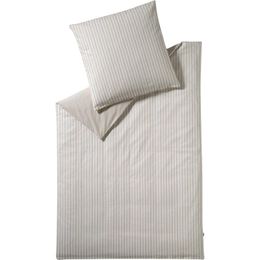 Esprit Wendebettw&auml;sche &raquo;Herringbone&laquo; 3 Stk. tlg. mit Fischgr&auml;t-Muster natur Obermaterial: 100% Baumwolle B/L: 200 cm x 200 cm