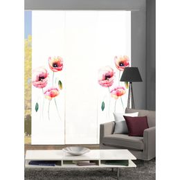 Home Wohnideen Schiebegardine &raquo;VALMUE&laquo; Paneelwagen 3 Stk. tlg. Schiebevorhang Digi 3er Set VALMUE rot Obermaterial: 100% Polyester 245 cm