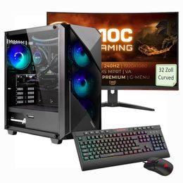 Hyrican PC-Komplettsystem »Striker SET2492« 32 ′′ AMD Ryzen 7 Geforce RTX 4070 32 GB RAM 2.000 GB SSD DDR5-RAM, PCIe SSD Gen4, Windows 11 schwarz...