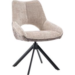 Home Affaire Drehstuhl »Canto« () 1 Stk. Boucle tolle Optik taupe + schwarz