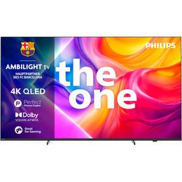 Philips QLED-Fernseher »75PUS9000/12« 189 cm/75 ′′ Smart-TV grau Fuss schwenkbar