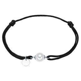 Rafaela Donata Perlenarmband »RD385« Armband Sterling Silber Muschelkernperle weiß schwarz none Armband für Damen