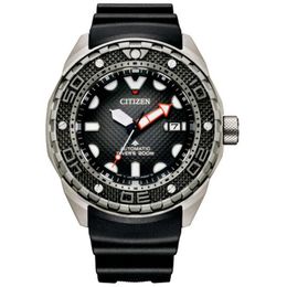 Citizen Automatikuhr »Promaster Mechanical Diver« Armbanduhr, Herrenuhr, Taucheruhr, bis 20 bar wasserdicht, Saphirglas schwarz Sportive Taucheruhr...