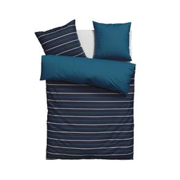 Bruno Banani Bettwäsche »Dana« 2 Stk. tlg. in Gr. 135x200 oder 155x220 cm, 100% Baumwolle, Renforcé petrol/navy Obermaterial: 100% Baumwolle B/L:...