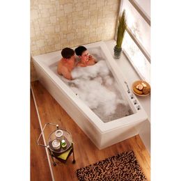 Ottofond Badewanne &raquo;Galia II&laquo; H&ouml;he 50 cm verstellbare F&uuml;&szlig;e f&uuml;r 2 Personen, mit Fu&szlig;gestell, Lieferung ohne Frontsch&uuml;rze wei&szlig;