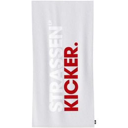Quelle Badetuch &raquo;Stra&szlig;enkicker&laquo; mit dekorativem "Stra&szlig;enkicker" Schriftzug hellgrau Obermaterial: 100% Baumwolle B/L: 75 cmx150 cm