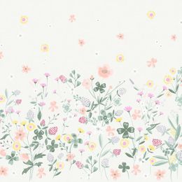 Laura Ashley Fototapete &raquo;Clodagh&laquo; floral gebl&uuml;mt texturiert 300x280cm bunt Vlies
