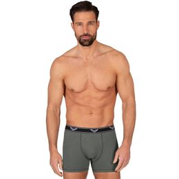 TRIGEMA Boxer »Bequeme Pants mit Webgummibund« 1 Stk. tlg. khaki-melange S S 95 % Baumwolle, Ringgarn supergekämmt, 5 % Elastan