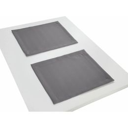WIRTH Platzset &raquo;Natur&laquo; grau Obermaterial: 100% Baumwolle