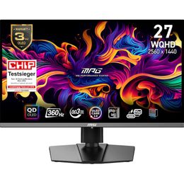 MSI Gaming-Monitor »MPG 271QRX QD-OLED« 67 cm/27 ′′ 2560 x 1440 px WQHD 0, 03 Reaktionszeit 360 Hz schwarz