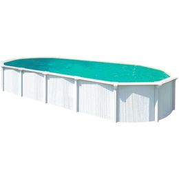 KWAD Ovalpool &raquo;Green line Evolution&laquo; 6, 1x3, 7x1, 32 wei&szlig; Folie in blau, sand oder grau erh&auml;ltlich wei&szlig;, Innenfarbe: sand &Oslash;/B/H/L: Breite 370 cm x...