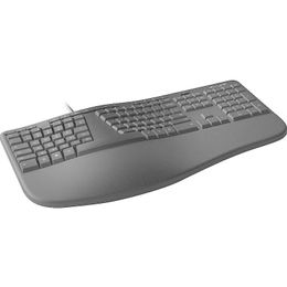 Microsoft ergonomische Tastatur &raquo;LXM-00006&laquo; (USB-Anschluss ergonomische Form) schwarz