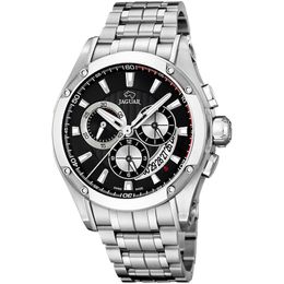 Jaguar Chronograph »Special Edition« Quarz, Armbanduhr, Herrenuhr, Swiss Made, Edelstahlarmband, Stoppfunktion silberfarben-silberfarben, schwarz...