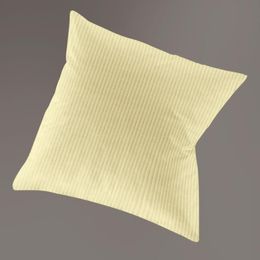 Irisette Kissenbezug &raquo;Lumen 8129&laquo; hochwertig und traumhaft weich gelb Interlock-Jersey, Obermaterial: 100% Baumwolle