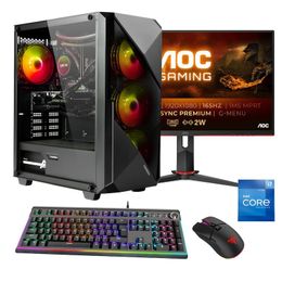 Hyrican Gaming-PC-Komplettsystem »Striker SET02334« 27 ′′ Intel Core i7 GeForce RTX 3060 16 GB RAM 1.000 GB SSD Windows 11, inklusive 27" Monitor...