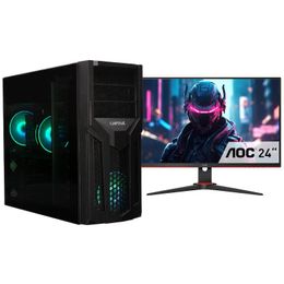 Captiva Business-PC-Komplettsystem »Power Starter R84-140 TFT Bundle« 60, 50 ′′ AMD Ryzen 7 AMD 16 GB RAM 1.000 GB SSD schwarz ohne Windows
