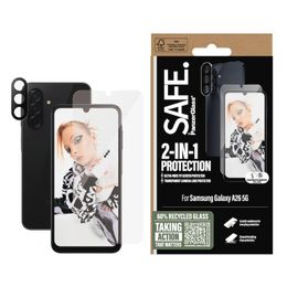 SAFE BY PANZERGLASS Displayschutzglas »2-in-1 Protection Ultra-Wide Fit Screen + Camera Lens Protection« für Samsung Galaxy A26 5G...