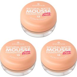 Essence Foundation &raquo;NATURAL MATTE MOUSSE FOUNDATION&laquo; mit Clean-Beauty-Textur natur 13 Gleicht kleine Unreinheiten aus und sorgt f&uuml;r ein...