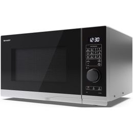 Sharp Mikrowelle »YC-PG254AE-S« Grill Mikrowelle 1000 W silberfarben