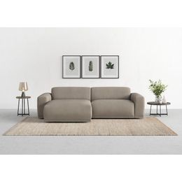 Trendmanufaktur Ecksofa »Braga, mit hochwertigem Kaltschaum, L-Form, in Cord erhältlich« modernes Sofa, Couch mit hohem Sitzkomfort, 255/72/160 cm...