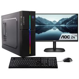 Captiva Business-PC-Komplettsystem »Power Starter I61-390 TFT Bundle« 23, 80 ′′ Intel Core i3 UHD Graphics 16 GB RAM 1.000 GB SSD schwarz ohne...