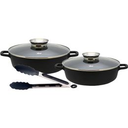 ELO Servierpfanne »Alucast Pfannen-Set« Aluminiumguss Set, 5 Stk. tlg. Induktion schwarz