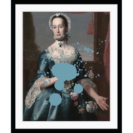 queence Bild »Alina mit Farbklecks« Bilder von Frauen Frau Gemälde Historische Persönlichkeiten Kunst HD Premium Poster-Druck inkl....
