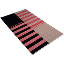 Vossen Strandtuch &raquo;Crazy Stripes&laquo; black Obermaterial: 100% Baumwolle B/L: 100 cmx180 cm