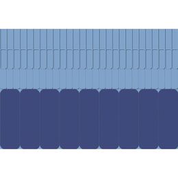 Livingwalls LIVING WALLS Fototapete »Walls by Patel Metro« glatt Moderne Fototapete metro 4, 00 m x 2, 70 m 200 g Vlies Premium Tapete blau B/L: 4 m m x 2,7 m m