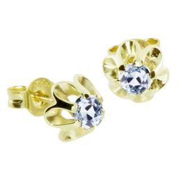 OSTSEE-SCHMUCK Paar Ohrstecker &raquo;Ohrstecker Pia 4 mm Ohrstecker Pia 4 mm&laquo; 8 x 8 mm Interessante Ohrstecker aus Gold 333/000