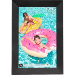Denver Digitaler Bilderrahmen »PFF-1024 FRAMEO 10.1 Zoll« 25, 65 cm/10, 1 ′′ 800 x 1280 px Pixel 16 GB Schwarz Timer-Funktion zum automatischen...