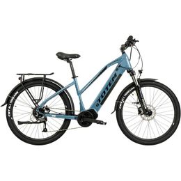 Totem &raquo;XPL-650&laquo; 9 Gang Shimano Altus Schaltwerk Kettenschaltung Mittelmotor 250 W Pedelec, Elektrofahrrad f&uuml;r Herren Blau+schwarz
