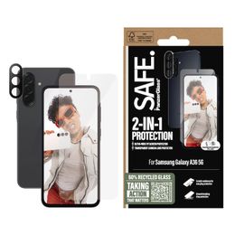 SAFE BY PANZERGLASS Displayschutzglas »2-in-1 Protection Ultra-Wide Fit Screen + Camera Lens Protection« für Samsung Galaxy A36 5G...