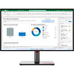 Lenovo LED-Monitor »P27h-30« 69 cm/27 ′′ 2560 x 1440 px Quad HD 6 Reaktionszeit 60 Hz schwarz