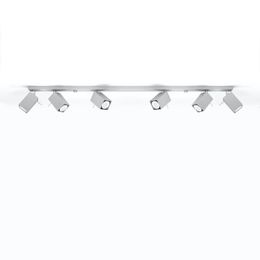 SOLLUX LIGHTING Deckenleuchte &raquo;MERIDA&laquo; GU10 1 Stk. beweglicher Lampenschirm Grau