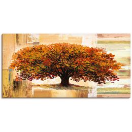 Artland Wandbild »Herbstbaum auf abstraktem Hintergrund« Bäume 1 Stk. tlg. als Alubild, Outdoorbild, Leinwandbild, Poster in verschied. Größen...