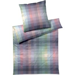 Elegante Bettw&auml;sche &raquo;Check out&laquo; 2 Stk. tlg. angenehmes Hautgef&uuml;hl Lavendel Obermaterial: 100% Baumwolle B/L: 155 cm x 220 cm