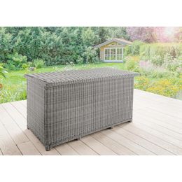 Destiny Kissenbox »CASA« Polyrattan, Deckel mit Gasdruckfeder, inkl. Inlett mit Reißverschluß grau Obermaterial: 100% Polyester. Füllung: 100%...