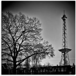 Artland Leinwandbild »Berlin Funkturm« Gebäude 1 Stk. tlg. auf Keilrahmen gespannt Farbe Bild(er): schwarz