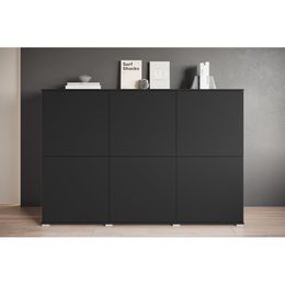 Inosign Highboard »Kenia, moderne grifflose Hochkommode mit 6 Türen, Breite 180 cm« 1 Stk. tlg. Push-to-Open-Fronten, höhenverstellbaren...