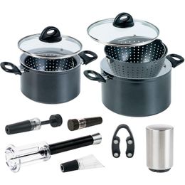Genius Topf-Set »Cerafit Magic Pot inkl. Wein- und Flaschenöffner, Set 11-tlg.« Keramik Set, Flaschenöffner, Magic Pot, Set 6-tlg., Ø 20+24 cm,...