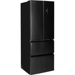 Amica French Door &raquo;KGCN 388 180 S&laquo; 180, 3 cm hoch 65, 4 cm breit schwarzes Edelstahl