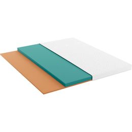 Schlaraffia Topper &raquo;GELTEX Next, Topper 90x200 cm und weitere Gr&ouml;&szlig;en&laquo; GELTEX Next Schaum mit klimaregulierenden Eigenschaften wei&szlig; Bezug (oben):...