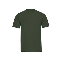 TRIGEMA T-Shirt »T-Shirt DELUXE Baumwolle« 1 Stk. tlg. khaki S S DELUXE-Single-Jersey