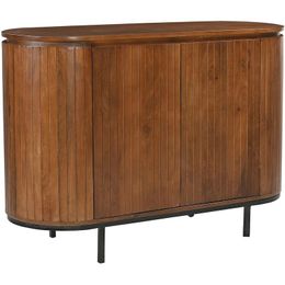 Sit Sideboard »MANGO NATURAL« 1 Stk. tlg. mit Lamellenfront Natur, Schwarz