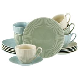 Creatable Kaffeeservice »Valencia Pastell, Kaffee-Service 18-tlg« Elegant, Boho Chic bunt