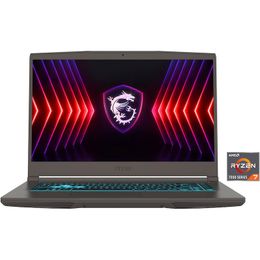 MSI Gaming-Notebook »Thin A15 B7VE-407« 39, 6 cm / 15, 6 ′′ AMD Ryzen 7 GeForce RTX 4050 1.000 GB SSD Cosmos-Grau