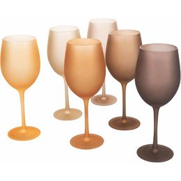 VILLA D'ESTE Weinglas »Happy Hour Chocolate« Gläser-Set, 6-teilig, Inhalt 550 ml braun/beige/hellbraun